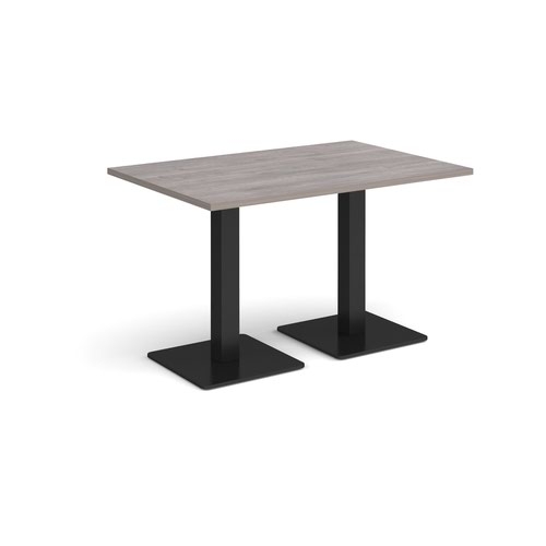 Brescia rectangular dining table with flat square black bases 1200mm x ...