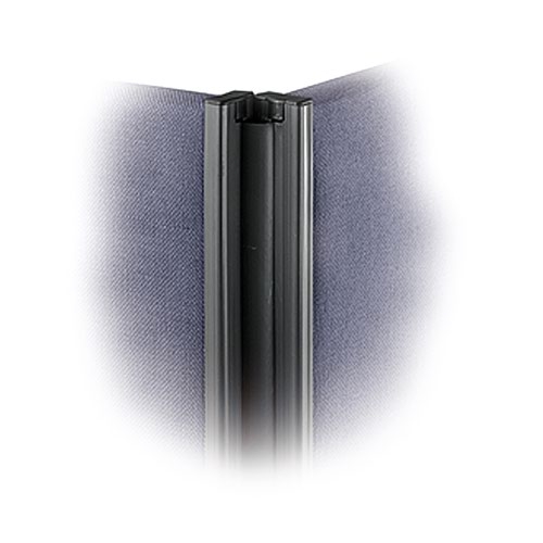 Floor standing fabric screen 2 way panel linking strip 1200mm